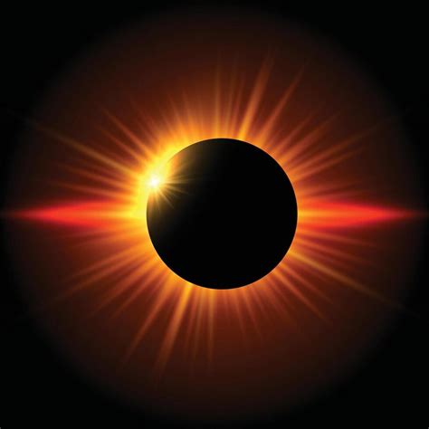 Space Background With Solar Eclipse Design 39590519 Vector Art At Vecteezy