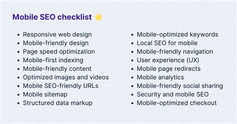 Mobile SEO Checklist Optimizing Store For Search Engines
