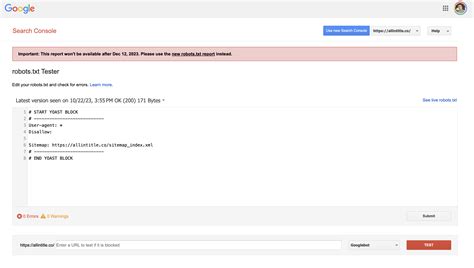 robots txt testing tool check and validate robots txt rules insights