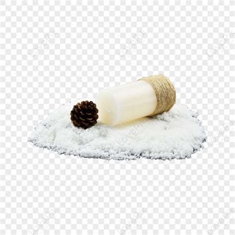 크리스마스 장식 요소 눈 양 초 및 소나무 콘조명백설 공주 Png 일러스트 무료 다운로드 Lovepik