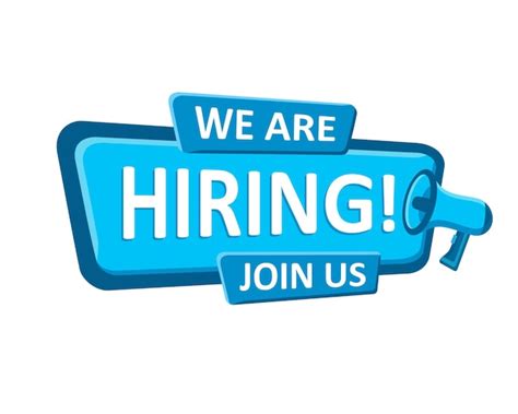 Premium Vector We Are Hiring Join Us Vector Design Official Job