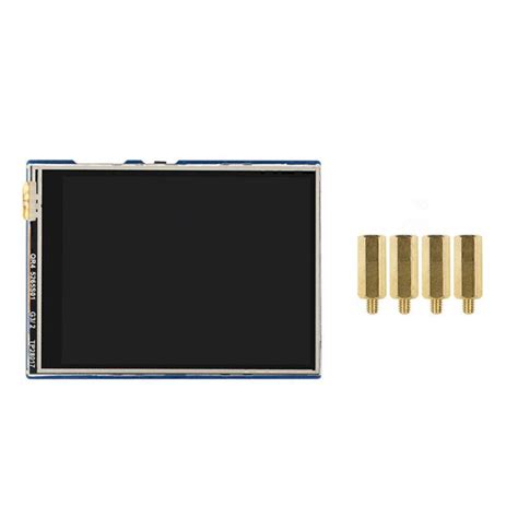 used 2 8 inch resistive touch lcd display screen module hat for rpi
