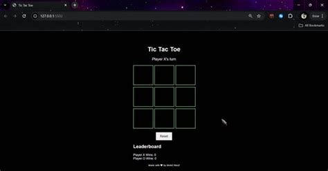 Completed Tic Tac Toe Web Game Mohd Wasif Posted On The Topic Linkedin