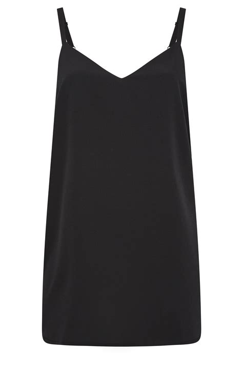 Yours Curve Plus Size Black Cami Top Yours Clothing