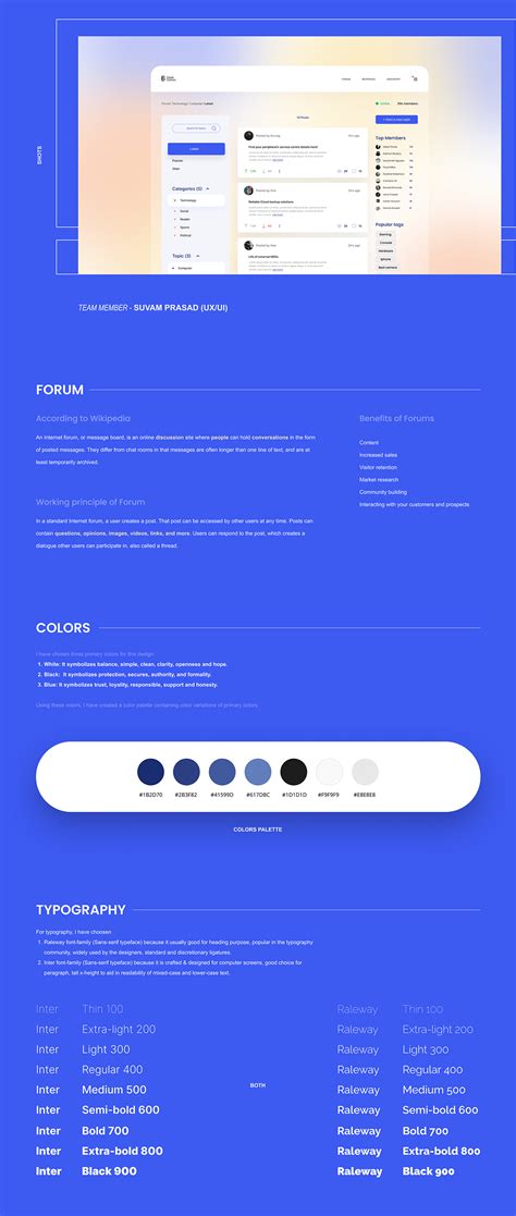 Forum Page User Interface Design Behance