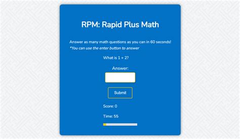 Github Iqbalmindrpm Rapid Plus Math Rpm Rapid Plus Math Is A Web Based Game Designed To