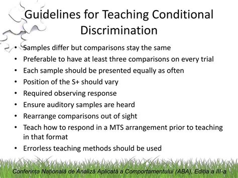Ppt Conditional Discrimination Procedures Understanding To