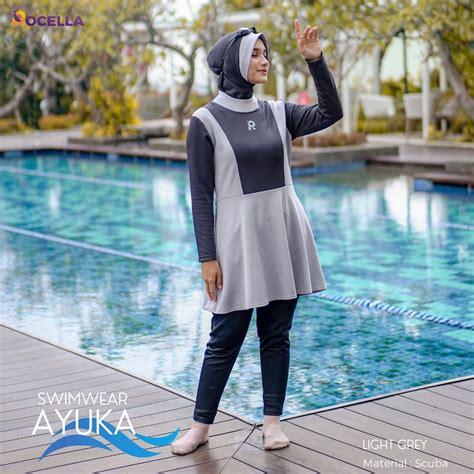 Jual Rocella Swimwear Ayuka Kacamata Renang Baju Renang Wanita Baju Renang Muslimah