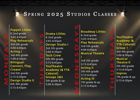 Park City Egyptian Youtheatre Classes