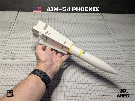 🦅 Aim 54 Phoenix Missile For Aeromodelling・ Stl File For 3d Printing