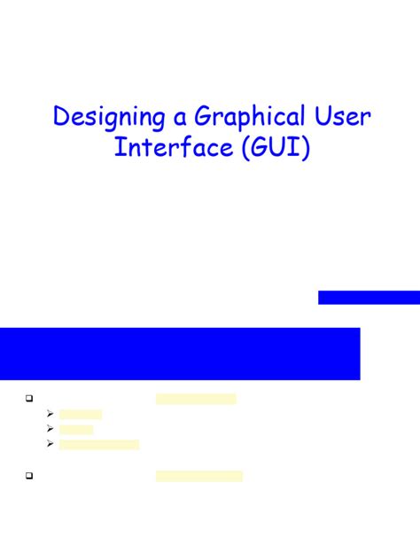 13 designing a graphical user interface gui final pdf button