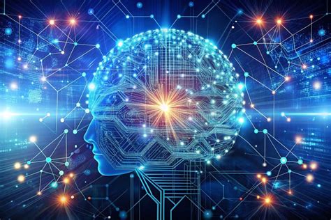 Ai Brain Digital Neural Network Glowing Stock Illustration Illustration Of Technology