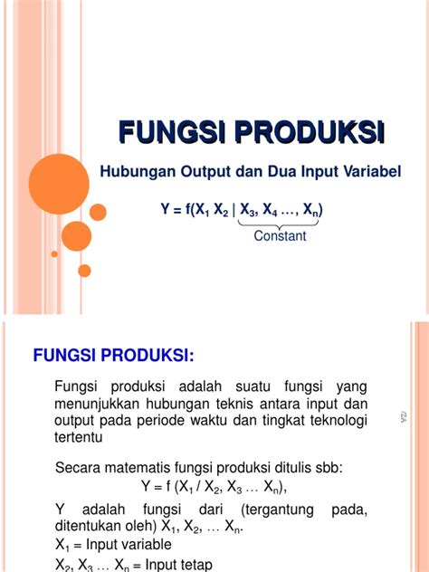 Fungsi Cobb Douglas Pdf
