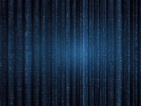 Premium Photo Blue Digital Binary Data Background