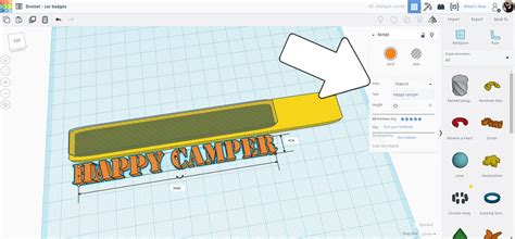 Custom Car Badges Tinkercad