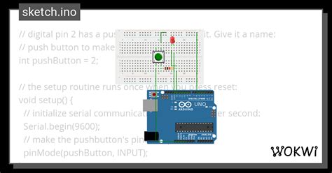 Push Button Wokwi ESP32 STM32 Arduino Simulator