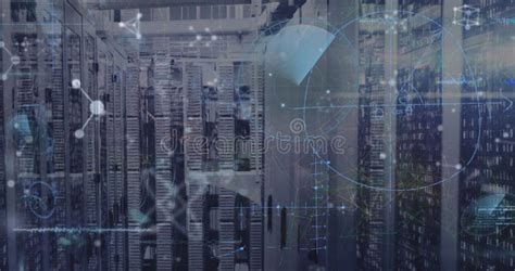 Image Of Mathematical Equations And Data Processing With Molecules Over