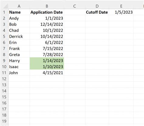 Excel Apply Conditional Formatting Based On Date In Another Cell
