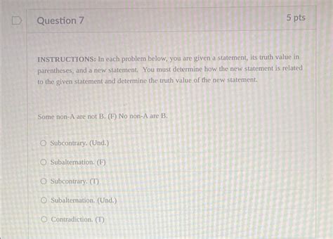 D Question 7 5 Pts Instructions In Each Problem