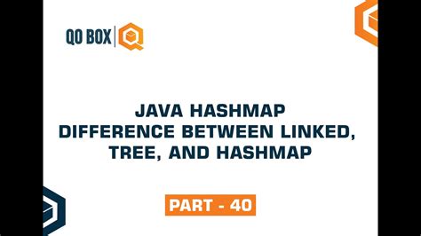 Java Hashmap Difference Between Linked Tree And Hashmap Part Qo Box Youtube