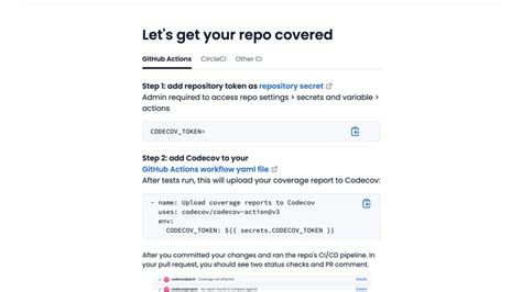 cmake coverage example with github actions and ☑️️ rodney lab