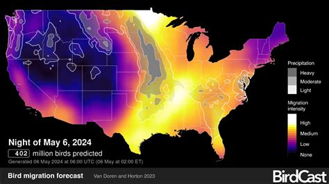 Incredible Maps Show Bird Migration Paths Over Illinois Midwest Nbc