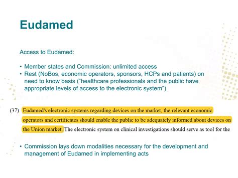 Transparency Under The New Mdr And Ivdr Ppt
