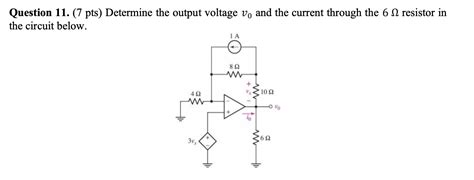 Solved Question Pts Determine The Output Voltage Chegg Com