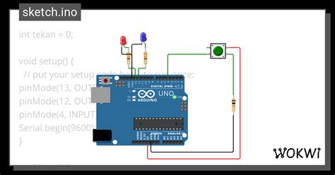 Wokwi 2 Lampu Wokwi Esp32 Stm32 Arduino Simulator