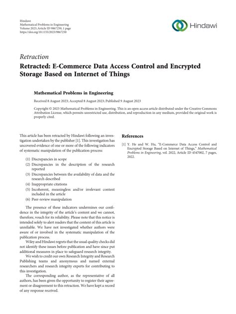 Pdf Retracted E Commerce Data Access Control And Encrypted Storage