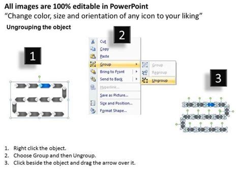 ppt complex flow powerpoint theme process layout templates