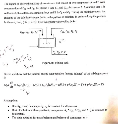solved the figure 3b shows the mixing of two streams that