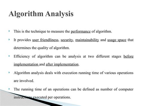 algorithmanalysisinfundamentalsofdatastructure 190810085243 pptx