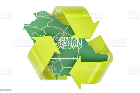 흰색 배경에 고립 된 3 차원 렌더링 사우디 아라비아 개념에 재활용 0명에 대한 스톡 사진 및 기타 이미지 0명 3차원 형태 감소 Istock