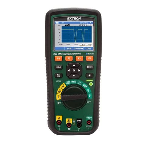 Extech Gx900 True Rms Graphical Multimeter With Bluetooth