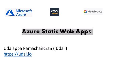 Azure Staticwebapps Ppt
