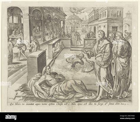 The Healing Of The Cripple At The Pool Of Bethesda Hi Res Stock