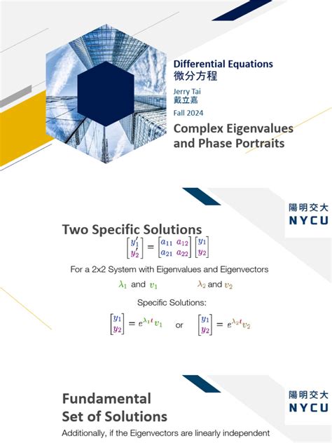 2024 Differential Equation Lecture16 Pdf Eigenvalues And Eigenvectors Matrix Mathematics
