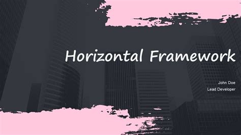 Horizontal Framework Ppt Slides St Ai