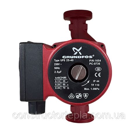 Циркуляционные насосы для систем отопления Grundfos UPS 25-40/180 (ID ...