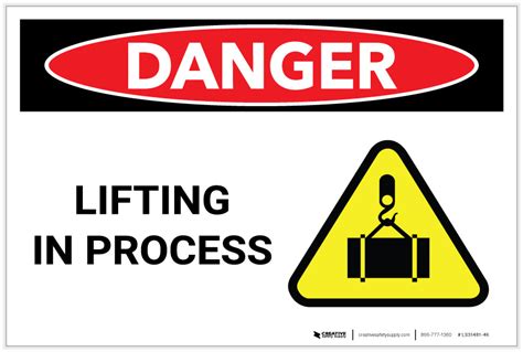 Signage For Lifting Operation At Susan Wiley Blog