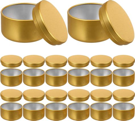 Tehaux 24 Pcs Candle Jar Bulk Lip Balm Black Decor