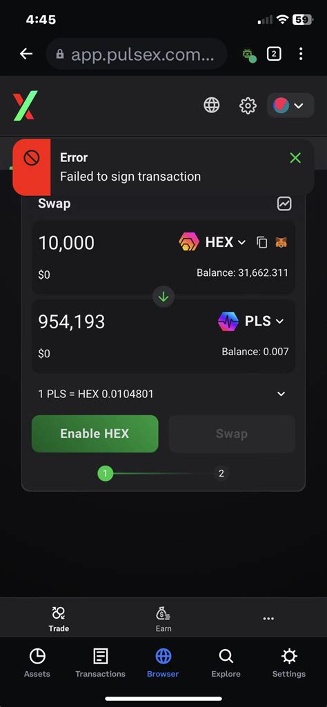 Can Someone Tell Me Why Im Getting This Error Rpulsechain