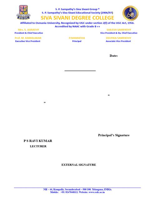 Project Certificate Pdf