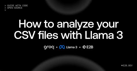 How To Analyze Your Csv Files With Llama 3
