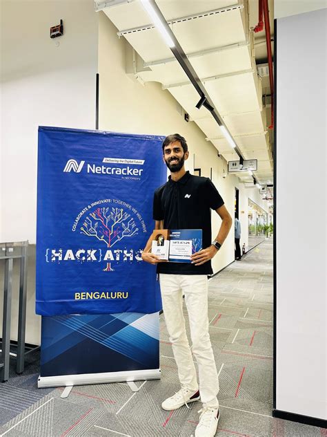 Venkatesh R M On Linkedin Innovation Hackathon Ncvocaltech