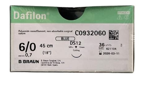 Chỉ Phẫu Thuật Dafilon 60 Hộp 36 Sợi