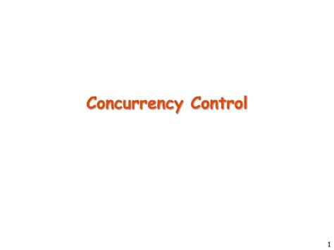 Ppt Concurrency Control Powerpoint Presentation Free Download Id