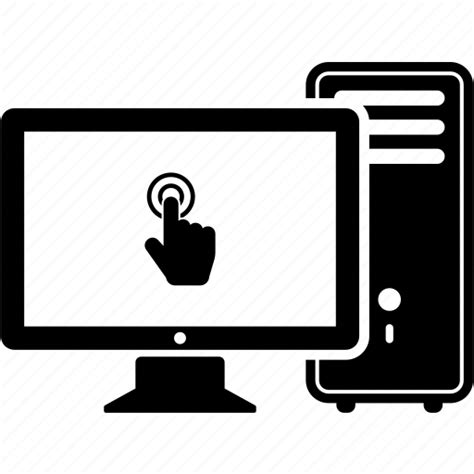Computer Desktop Device Hardware Monitor Pc Server Icon