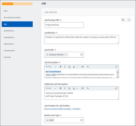 Edit Job Requisition